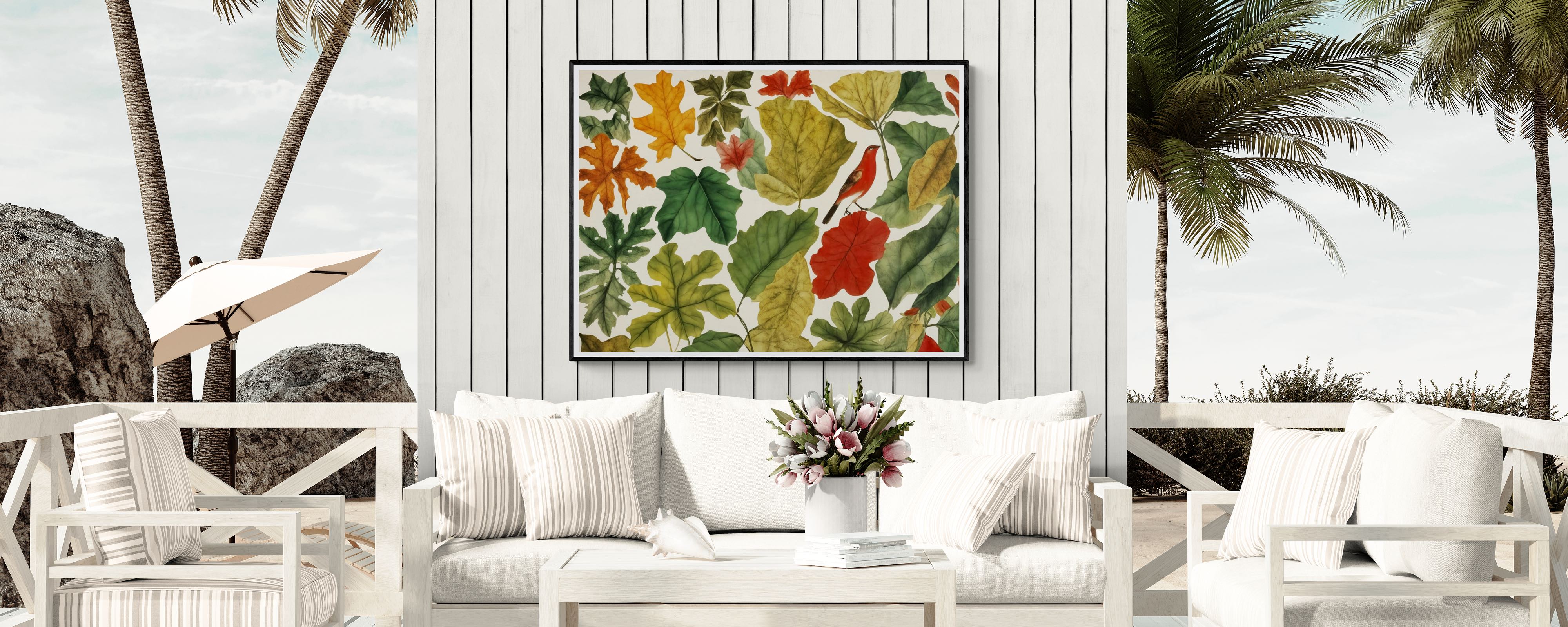 Leaf Wall Art - Green Art Prints & Gold Leafy Patterns | Hive Artes